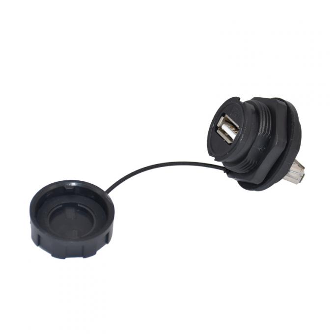 방수 USB 연결기 패널 마운트 IP68 USB C형 암놈 커넥터
